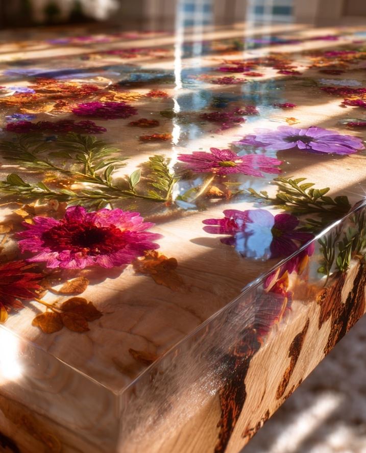 10 Best Epoxy Resin Tables With Flowers - Crafty DIY Artistry