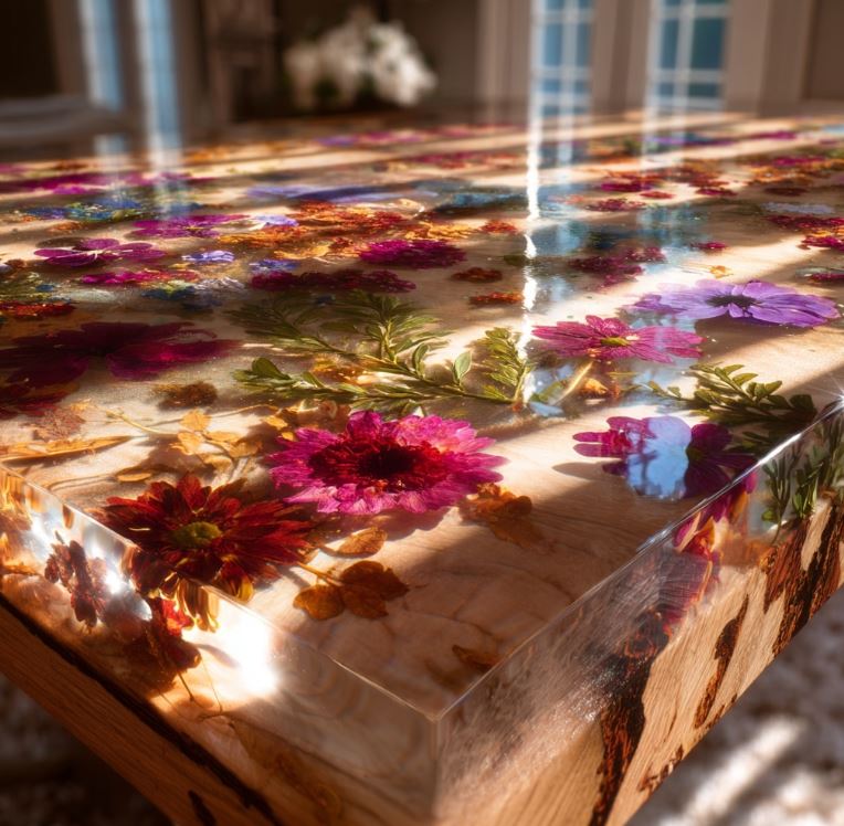 10 Best Epoxy Resin Tables With Flowers - Crafty DIY Artistry